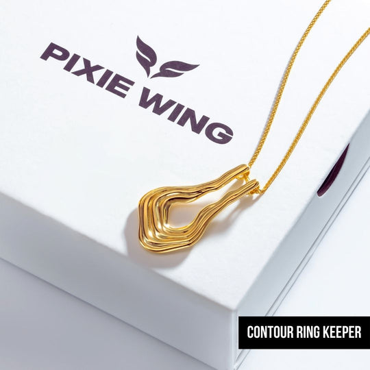 Ring Keeper Necklaces by Pixie Wing™ - Sterling Silver & 18K Gold Plated
