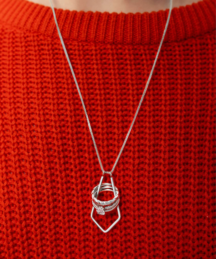 Premium Ring Holder Necklace - The Nordika | Pixie Wing™