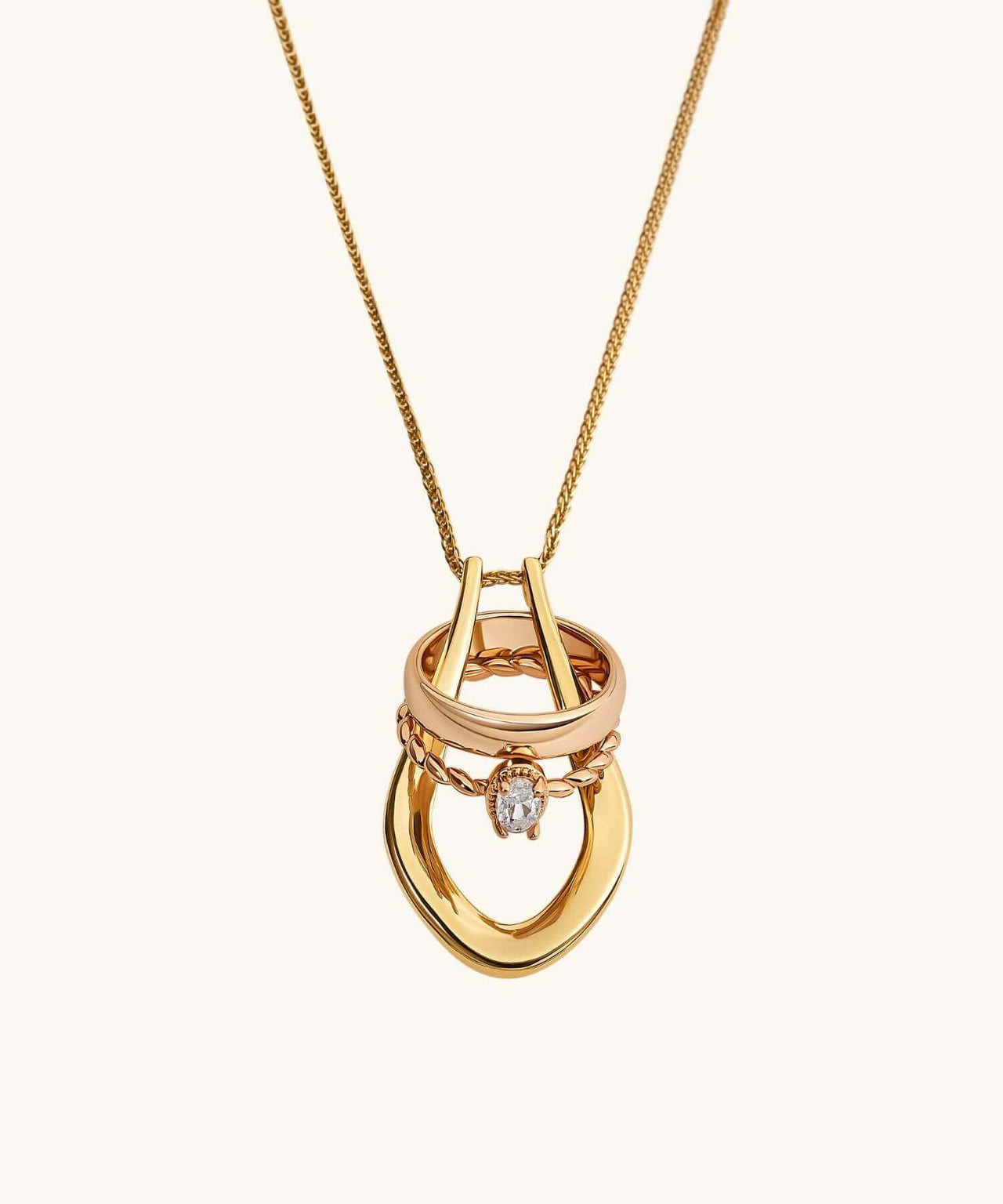 Premium Ring Holder Necklace The Vesta Pixie Wing™