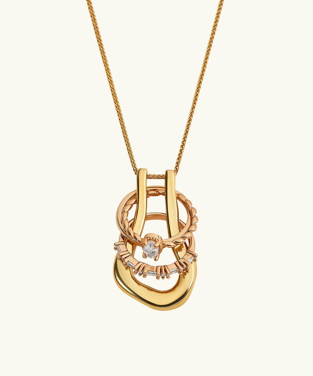 The EMBODY Ring Keeper by Pixie Wing™ - Asymmetrical Ring Holder Necklace